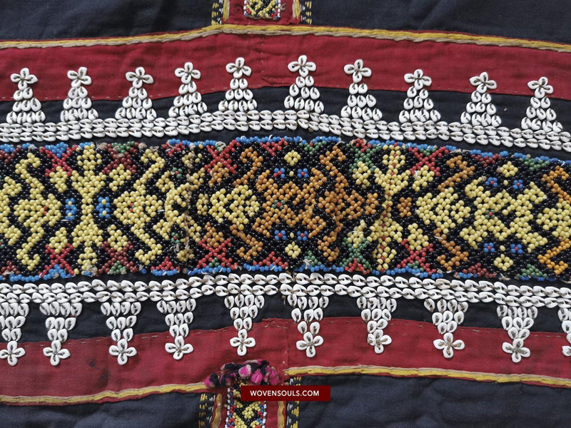 1440 Antique Iban Wedding Skirt Beaded Band Kain Lekok - WOVENSOULS ...