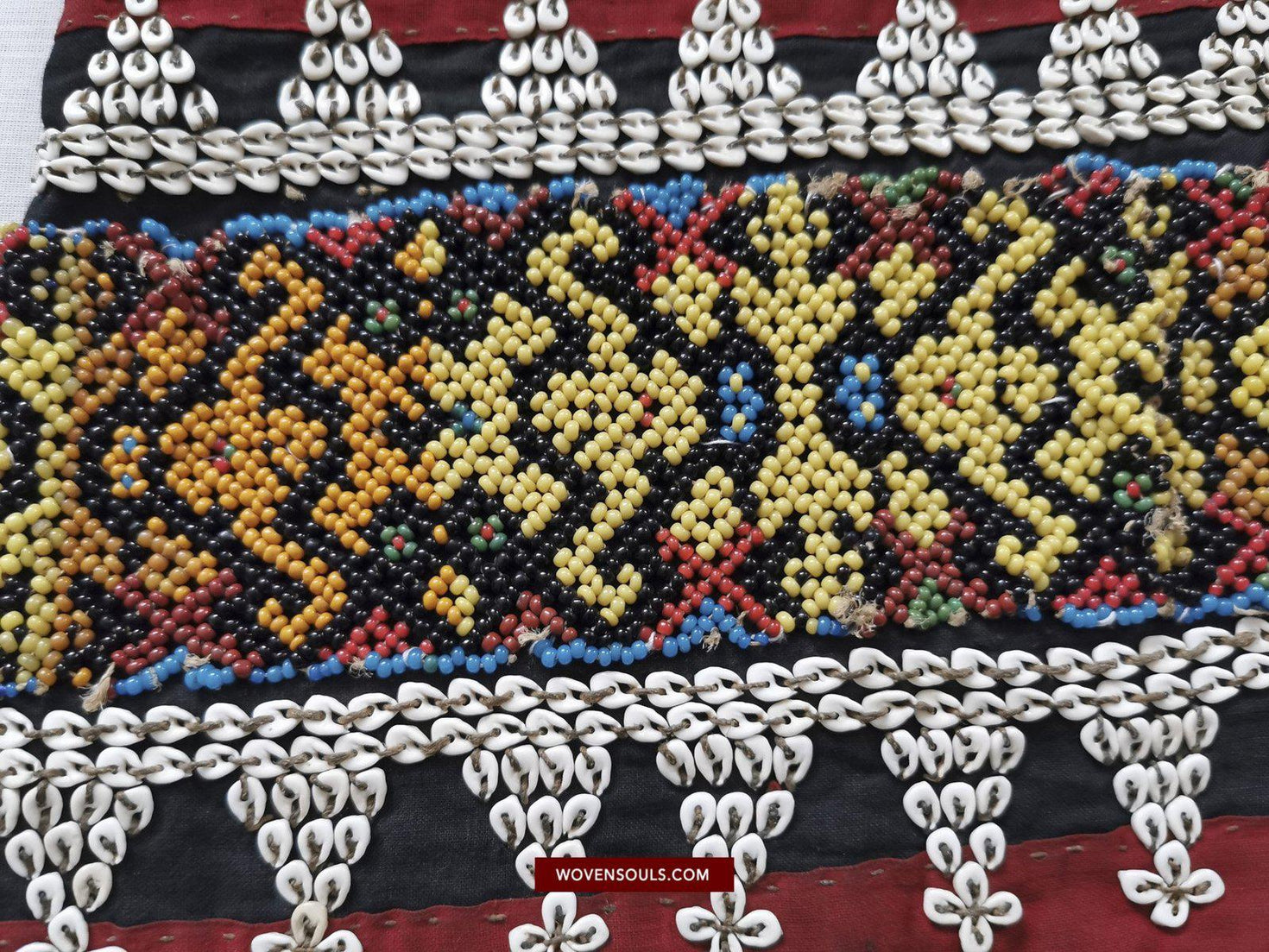 1440 Museum Quality Antique Iban Wedding Skirt Beaded – WOVENSOULS ...