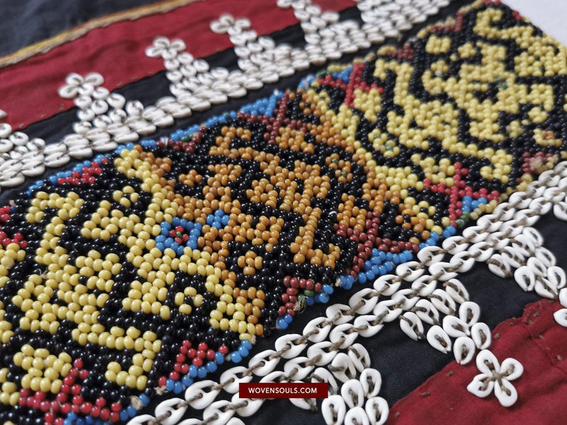 1440 Antique Iban Wedding Skirt Beaded Band Kain Lekok - WOVENSOULS ...