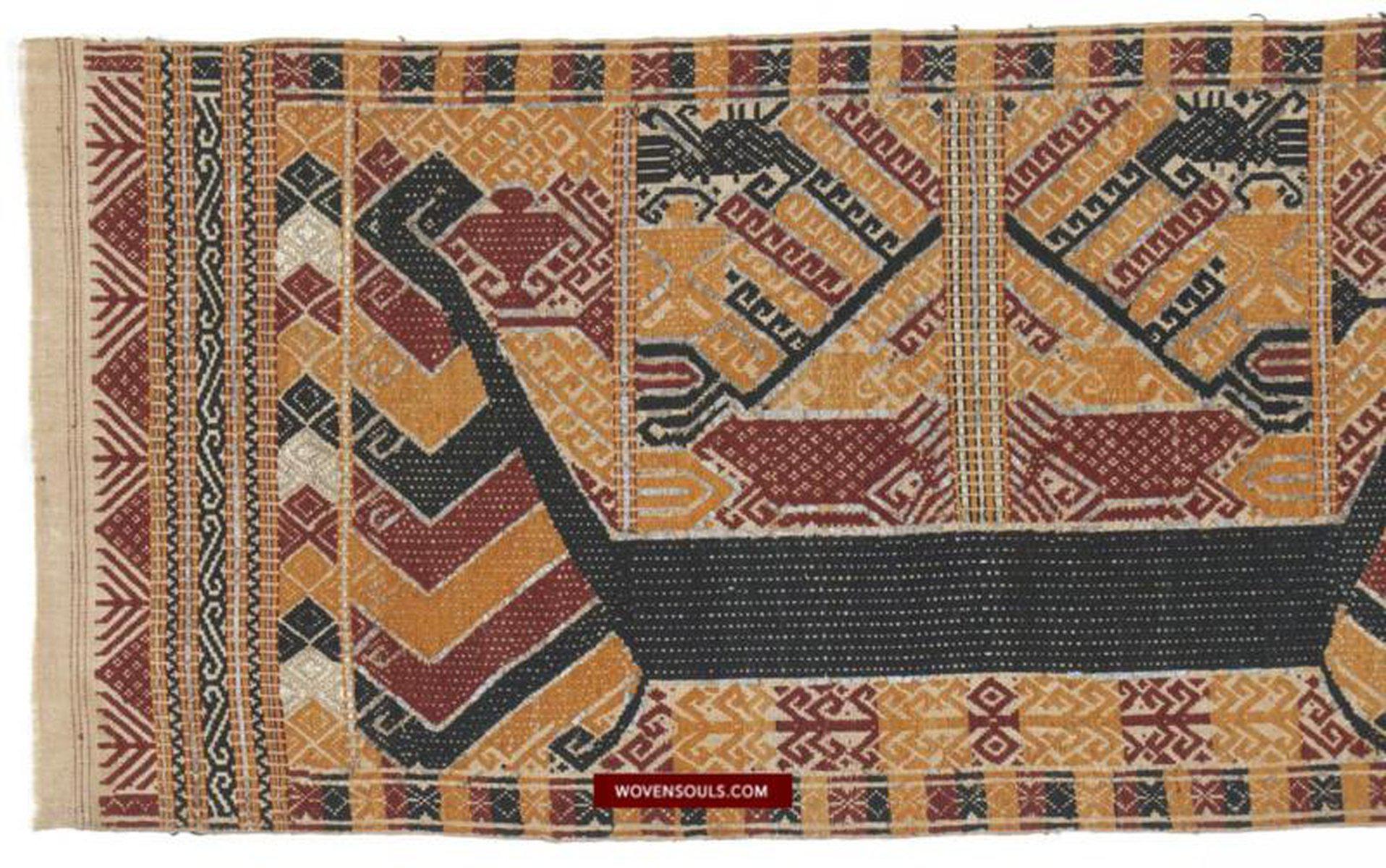 1444 Antique Tatibin Ship Cloth Sumatran Textile - WOVENSOULS Antique ...
