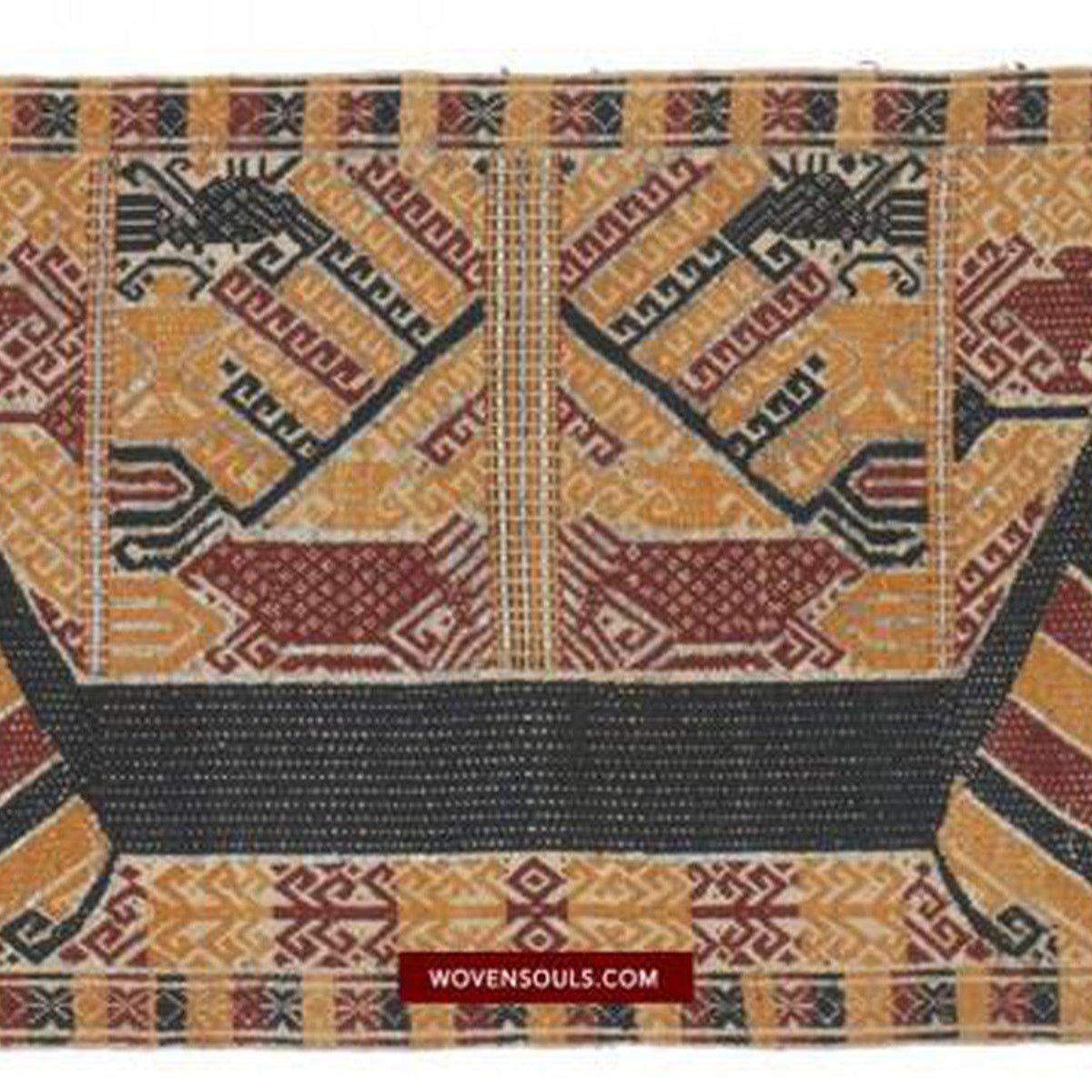 1444 Antique Sumatra Weaving - Tatibin - Large Ship – WOVENSOULS ...