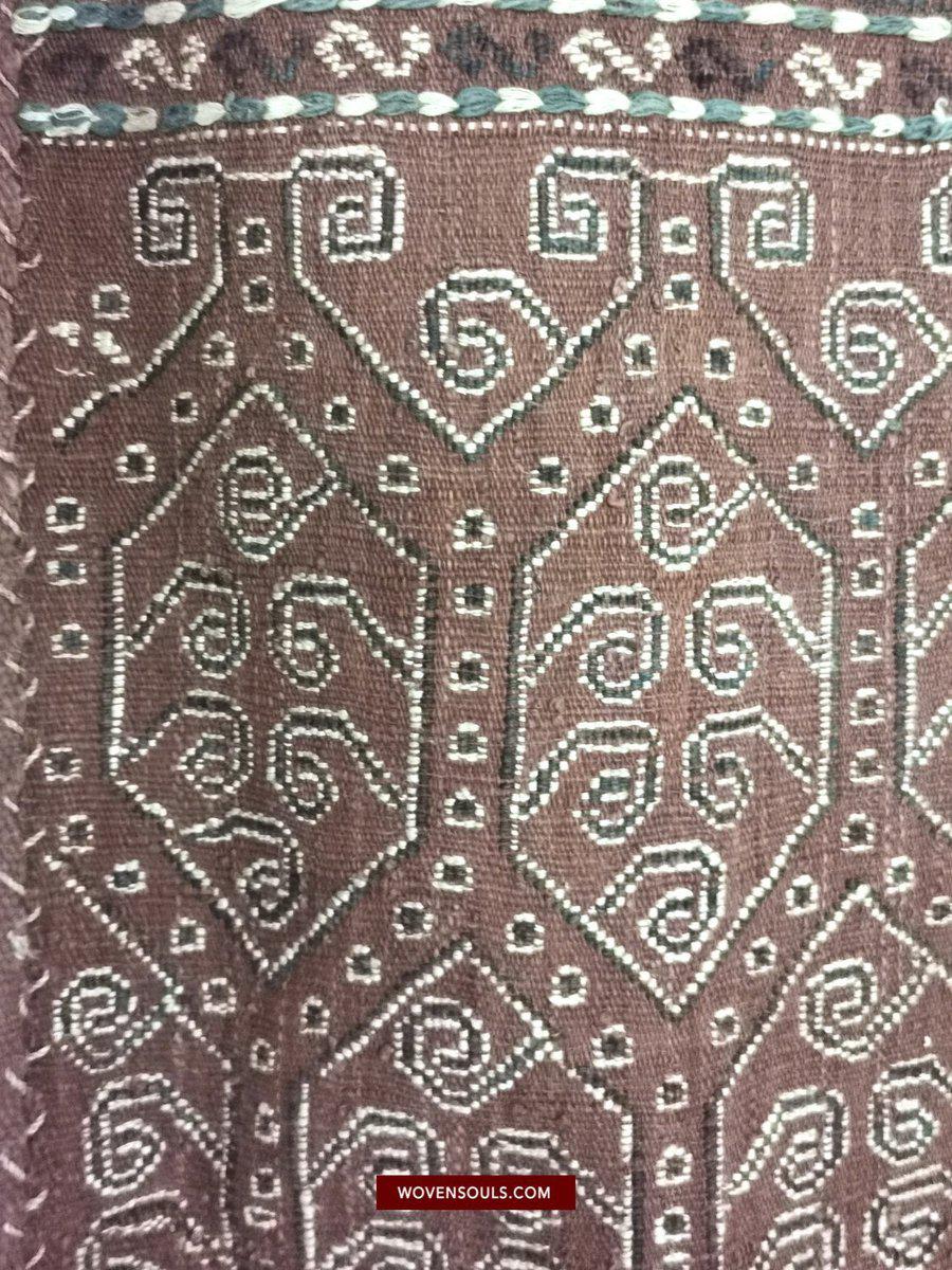1446 Antique Iban Pua Kumbu Sungkit Woven Textile - WOVENSOULS Antique ...