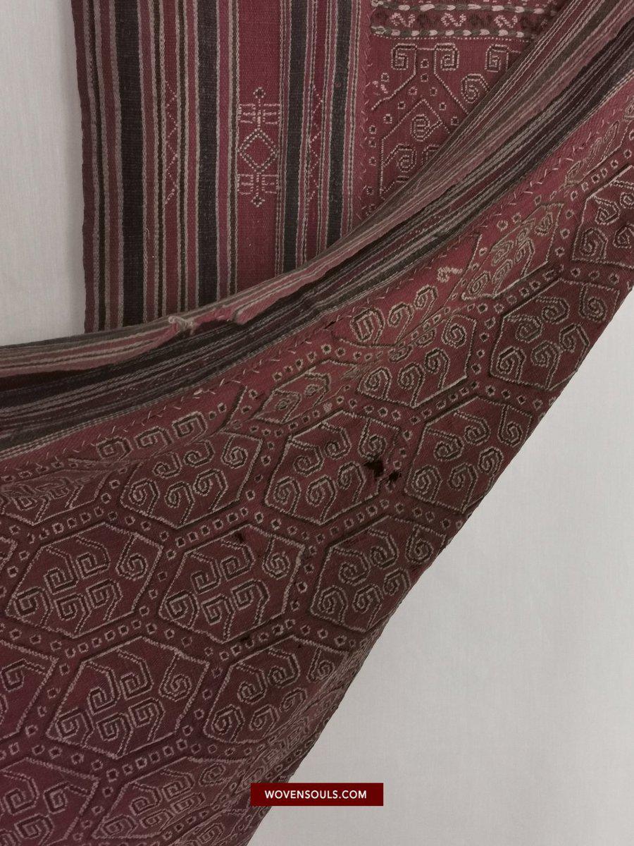 1446 Antique Iban Pua Kumbu Sungkit Woven Textile - WOVENSOULS Antique ...