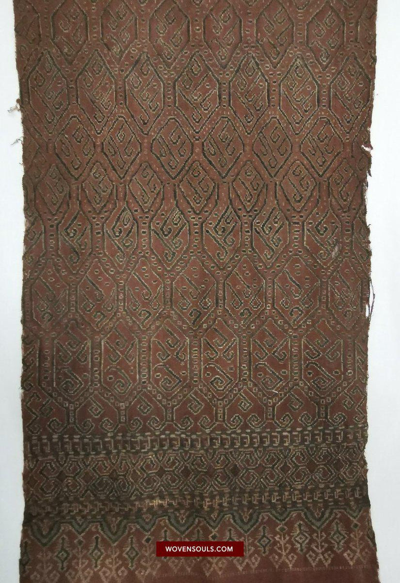 1448 Antique Iban Pua Kumbu Sungkit Woven Textile - WOVENSOULS Antique ...