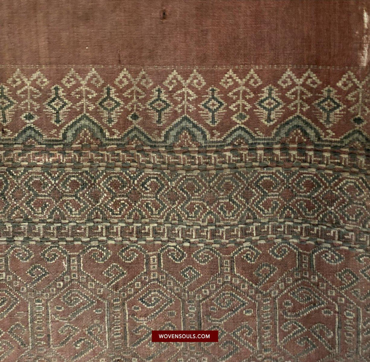 1448 Antique Iban Pua Kumbu Sungkit Woven Textile - Antique Art ...