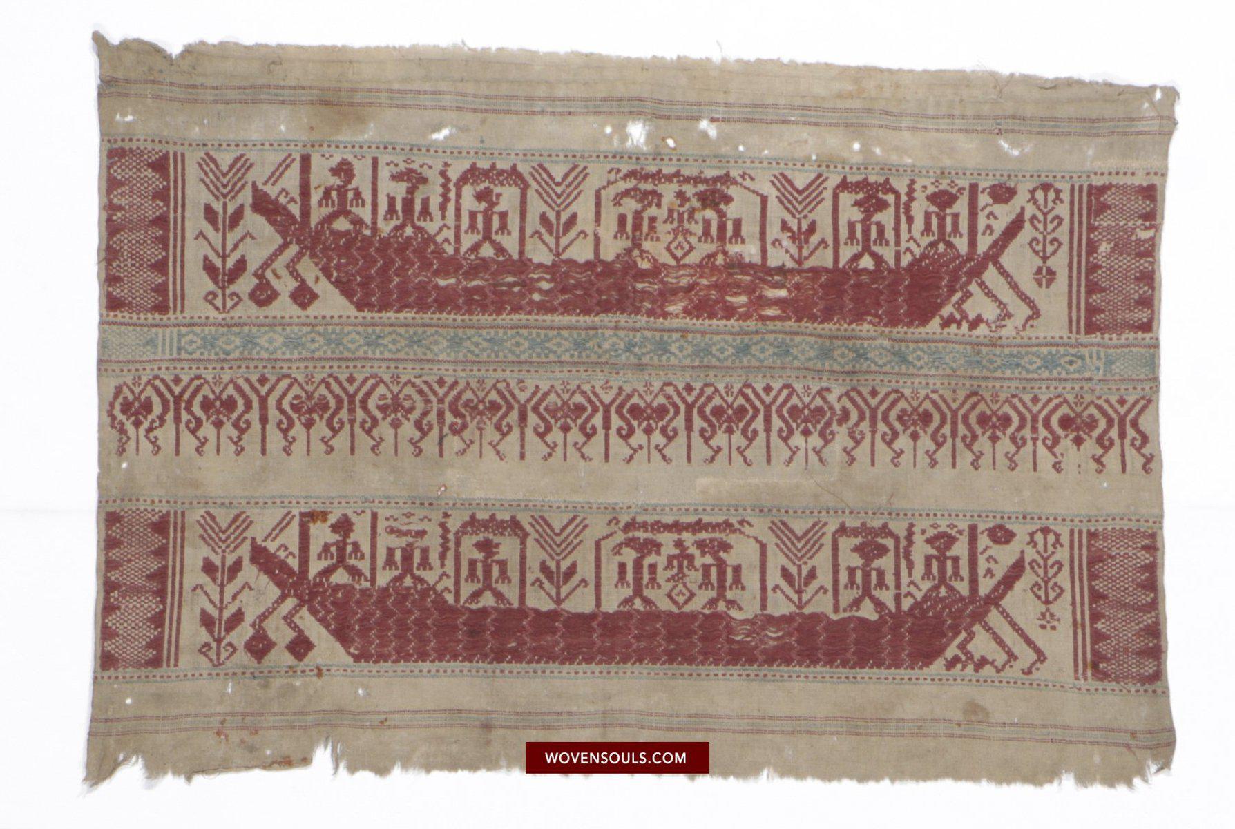 1464 Antique Tampan Shipcloth - WOVENSOULS Antique Textiles & Art Gallery