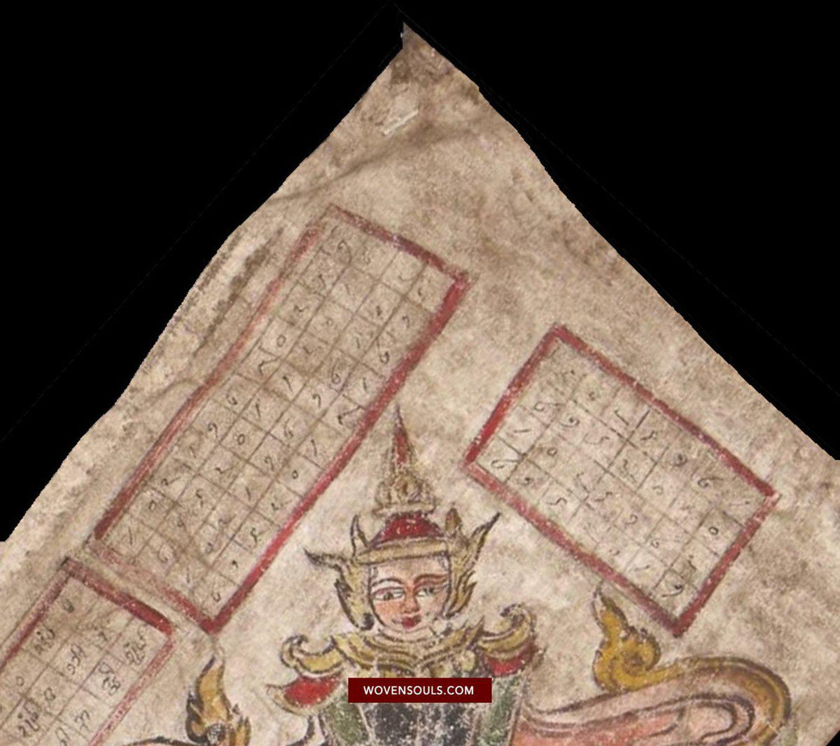 1478 Antique Burmese Spirit Cloth - WOVENSOULS Antique Textiles & Art ...