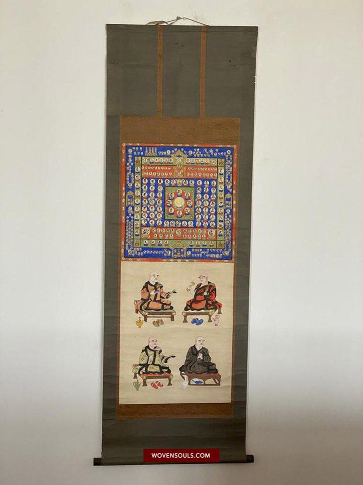 1493 Antique Japanese Buddhist Pure Land Painting – WOVENSOULS Antique ...