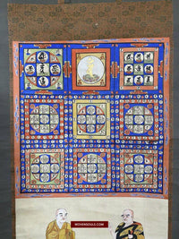 1493 Antique Japanese Buddhist Pure Land Painting Scroll - Pair ...