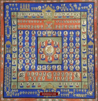 1493 Antique Japanese Buddhist Pure Land Painting Scroll - Pair ...