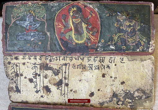 1499 An Important Ancient Nepal Hindu Manuscript Scroll – WOVENSOULS Antique Textiles & Art Gallery