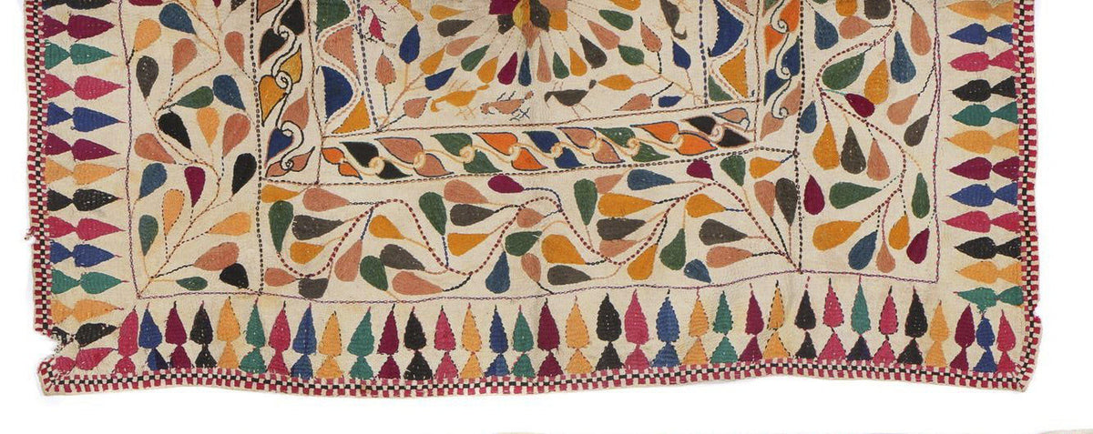 1503 Old Kantha Embroidery - WOVENSOULS Antique Textiles & Art Gallery