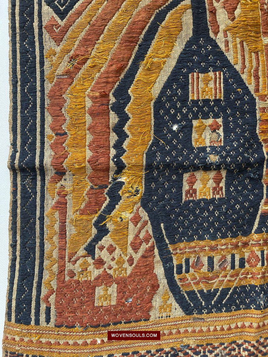 1508 Antique Tampan Ship Cloth with Gorgeous Colors and superb Story ...