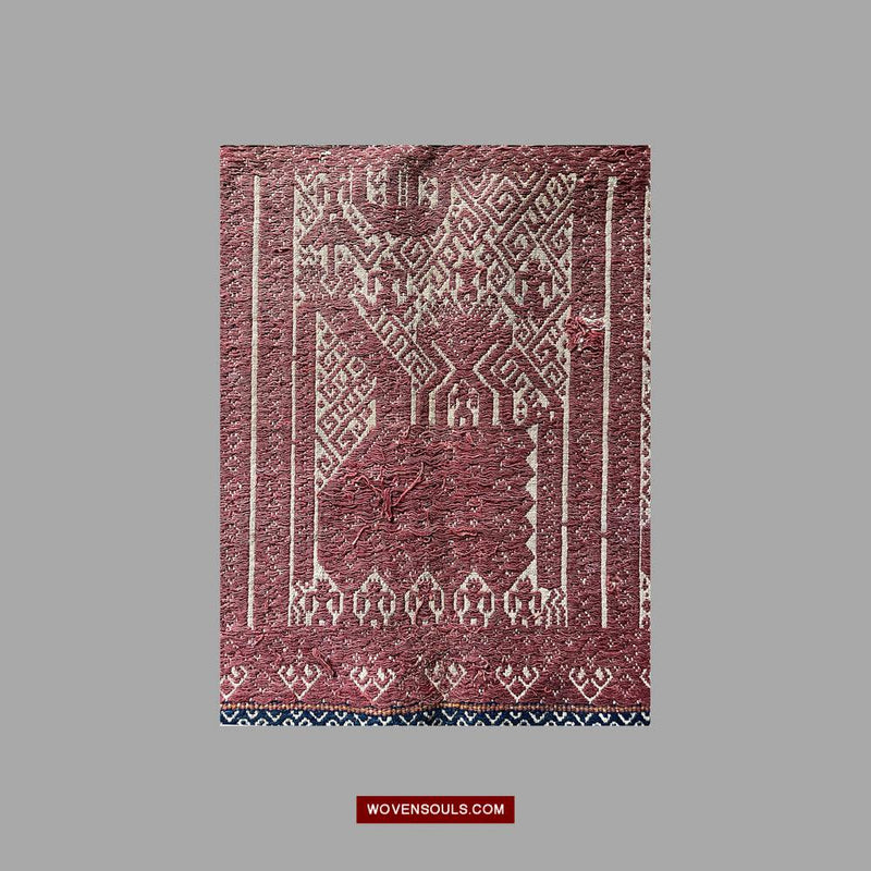 1509 Antique Sumatra Tampan Ship Cloth - WOVENSOULS Antique Textiles ...