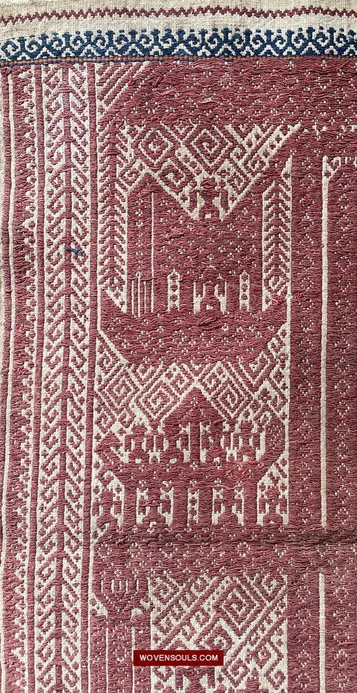 1509 Antique Sumatra Tampan Ship Cloth - WOVENSOULS Antique Textiles ...