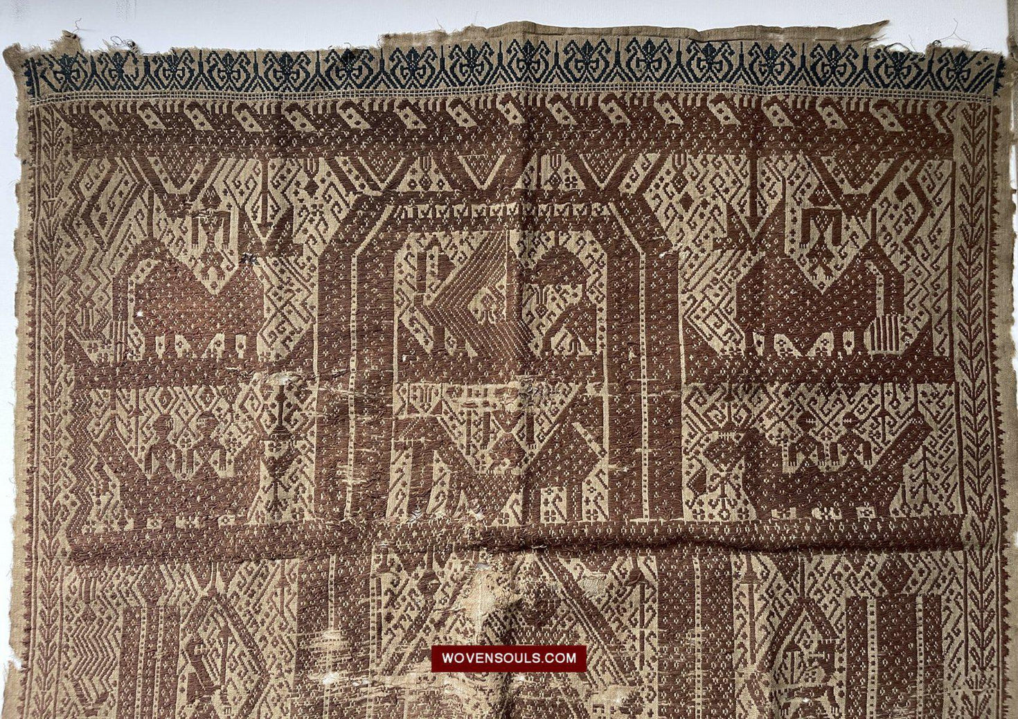 1518 Antique Sumatra Weaving Tampan Shipcloth Textile - Antique Art ...