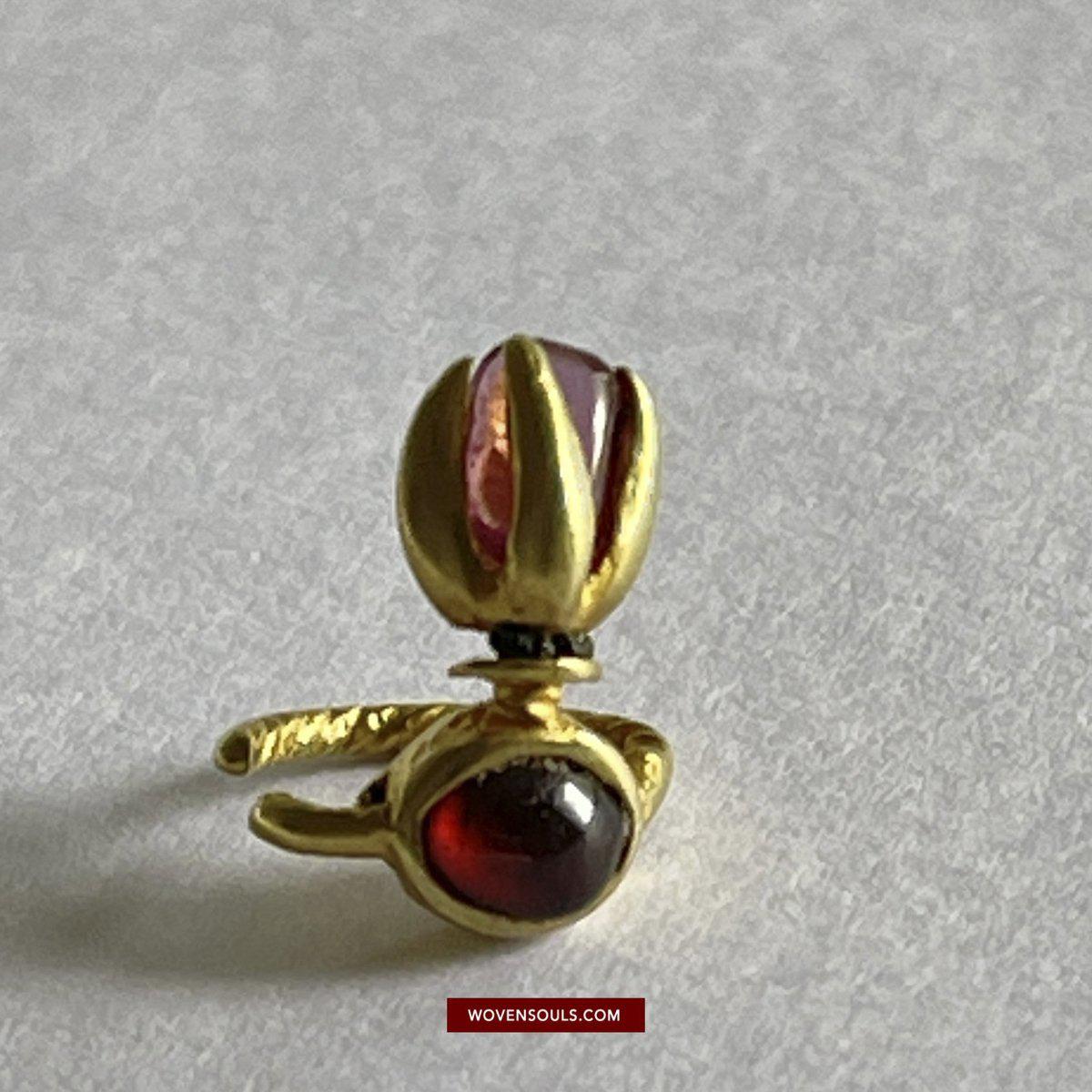 1522-B Set of Twelve Majapahit Prambanan Javanese Gold Rings ...