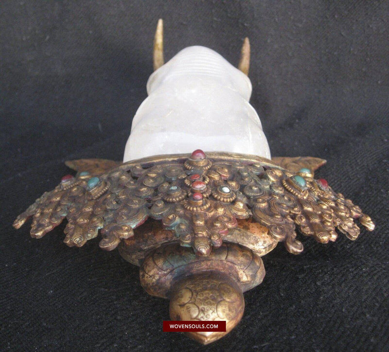 1544 Old Himalayan Crystal Ganpati Ganesh TSOG DAK - Antique Art ...