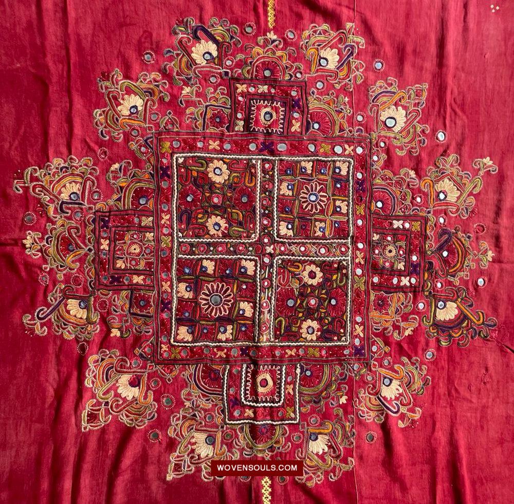 1607 Old Thar Rajasthan Wedding Odhana Shawl - WOVENSOULS Antique ...