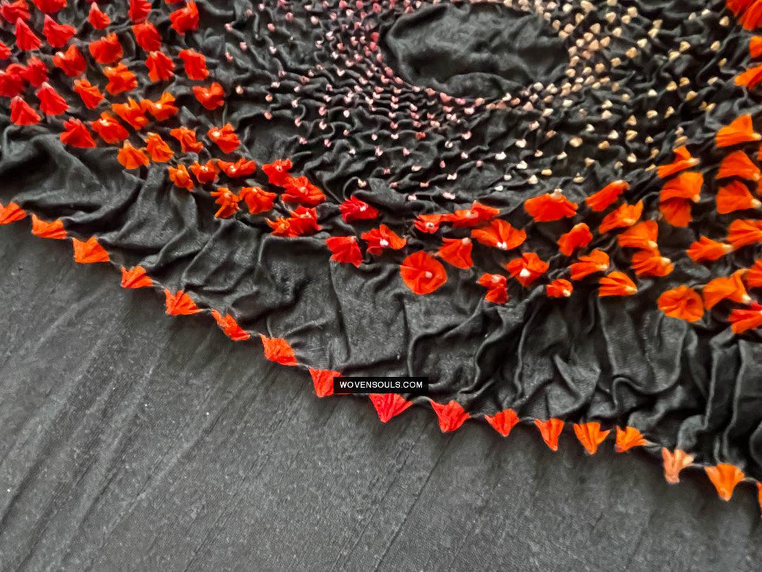1709 Rajasthan Bandhani Bandhini Bandhej Sillk Tie-Dye – WOVENSOULS ...