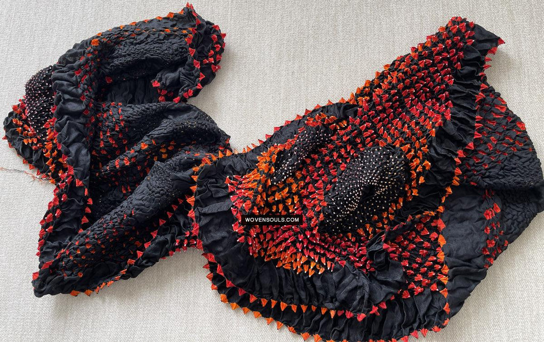 1709 Rajasthan Bandhani Bandhini Bandhej Sillk Tie-Dye – WOVENSOULS ...