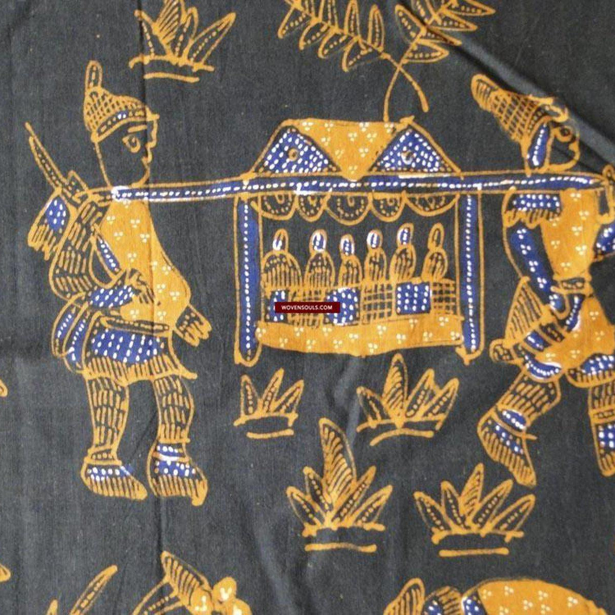 443 Javanese Figurative Batik Art - Ceremonial Procession – WOVENSOULS ...