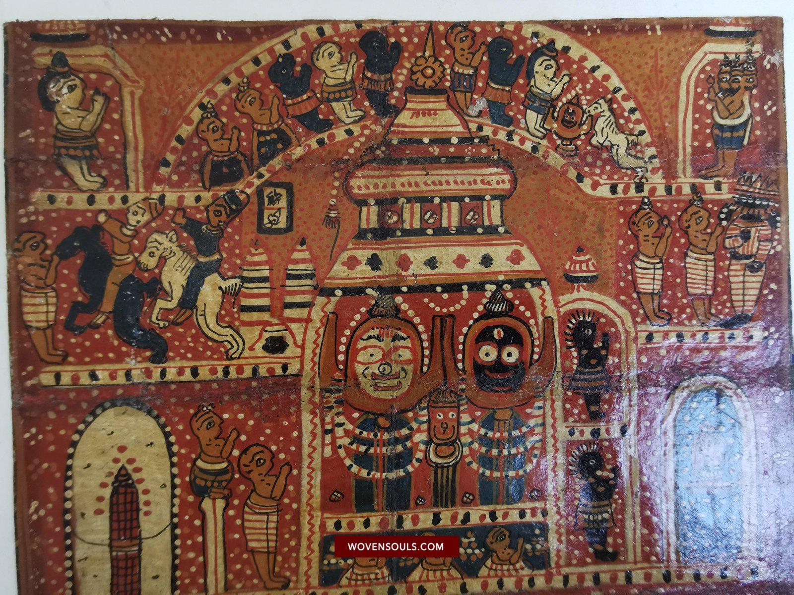 632 Patta Chitra Painting Art From Jagannath Puri - WOVENSOULS Antique ...