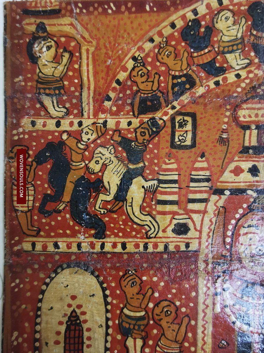 632 Patta Chitra Painting Art From Jagannath Puri - WOVENSOULS Antique ...