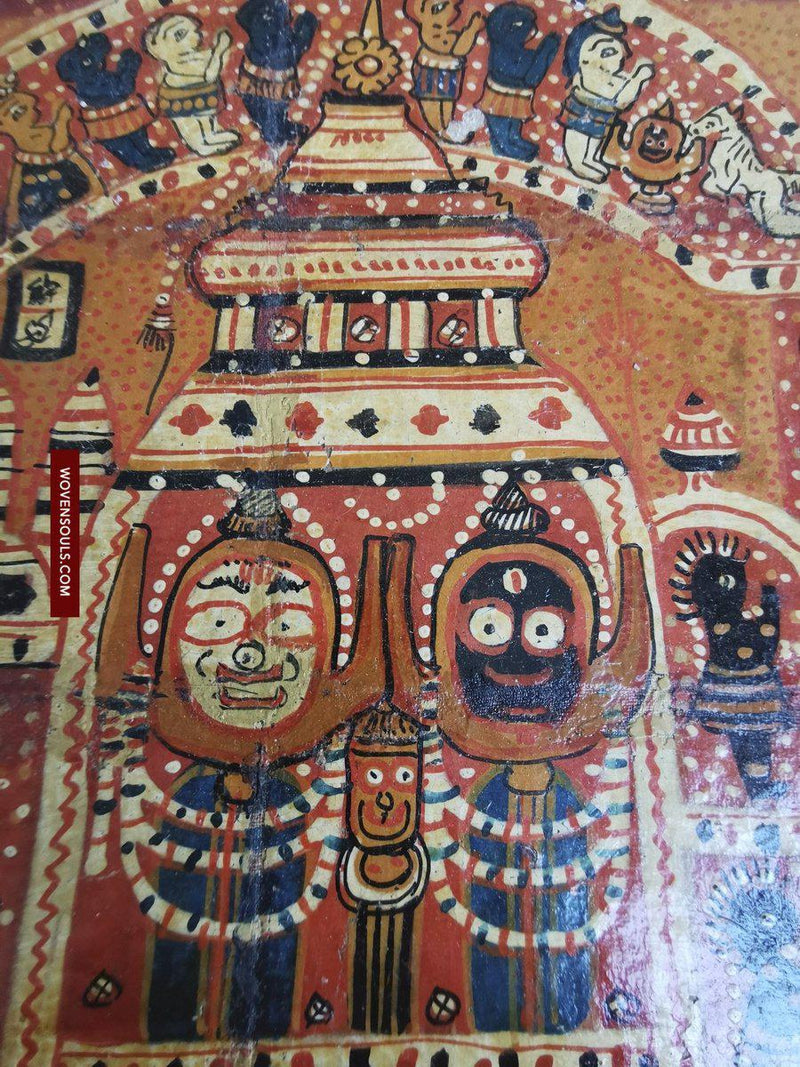 632 Patta Chitra Painting Art From Jagannath Puri - WOVENSOULS Antique ...