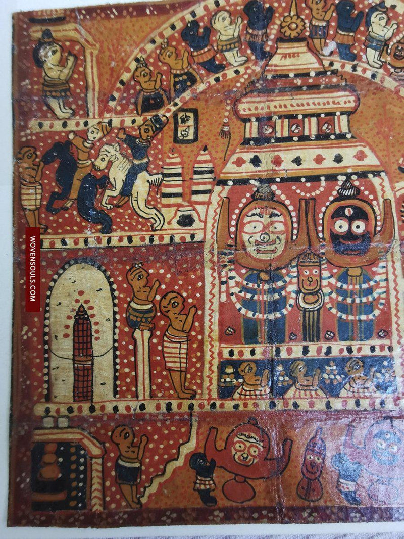 632 Patta Chitra Painting Art From Jagannath Puri - WOVENSOULS Antique ...