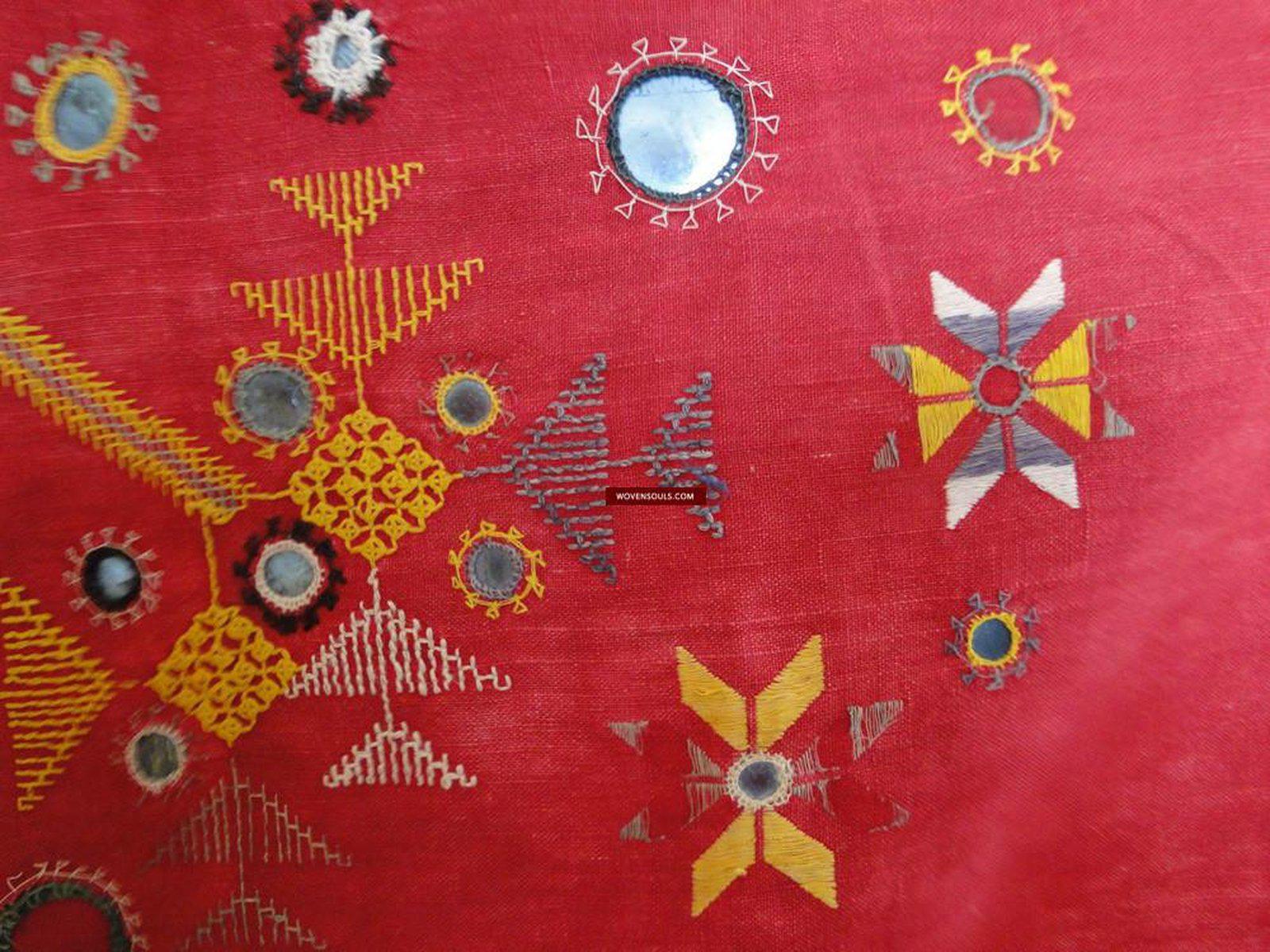 638 SOLD Old Rajasthan Tribal Wedding Shawl embroidery Indian Textiles ...