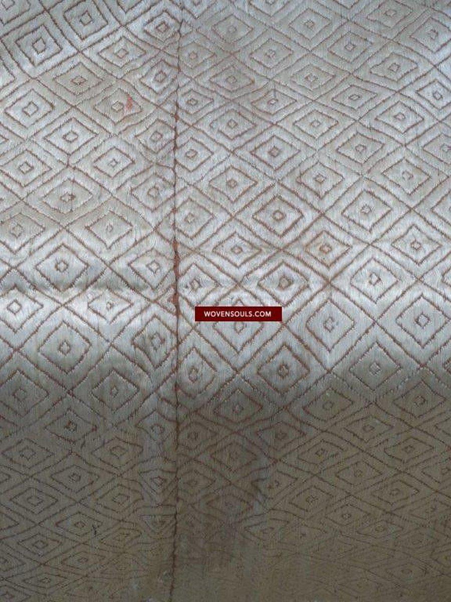 674 White Chand Bagh Phulkari Indian Textile Art Punjab Silk EMbroidery ...