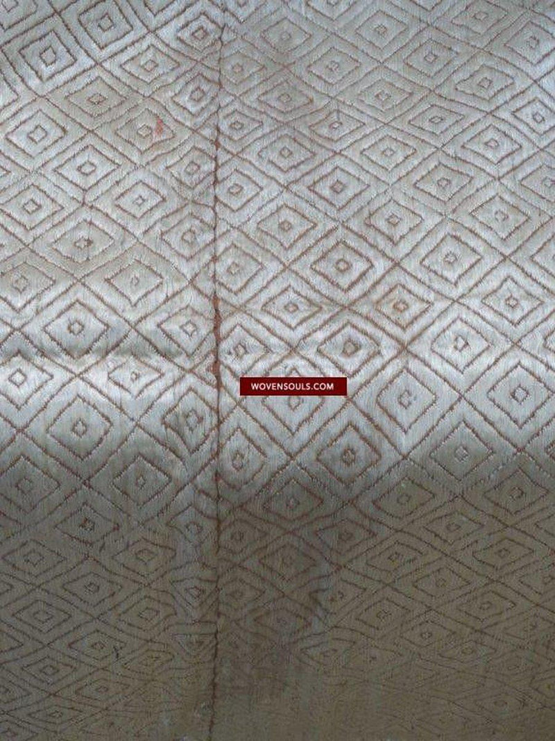 674 White Chand Bagh Phulkari Indian Textile Art Punjab Silk EMbroidery ...