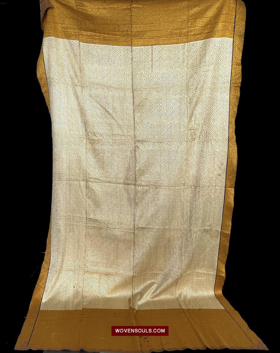 674 White Chand Bagh Phulkari Indian Textile Art Punjab Silk EMbroidery ...