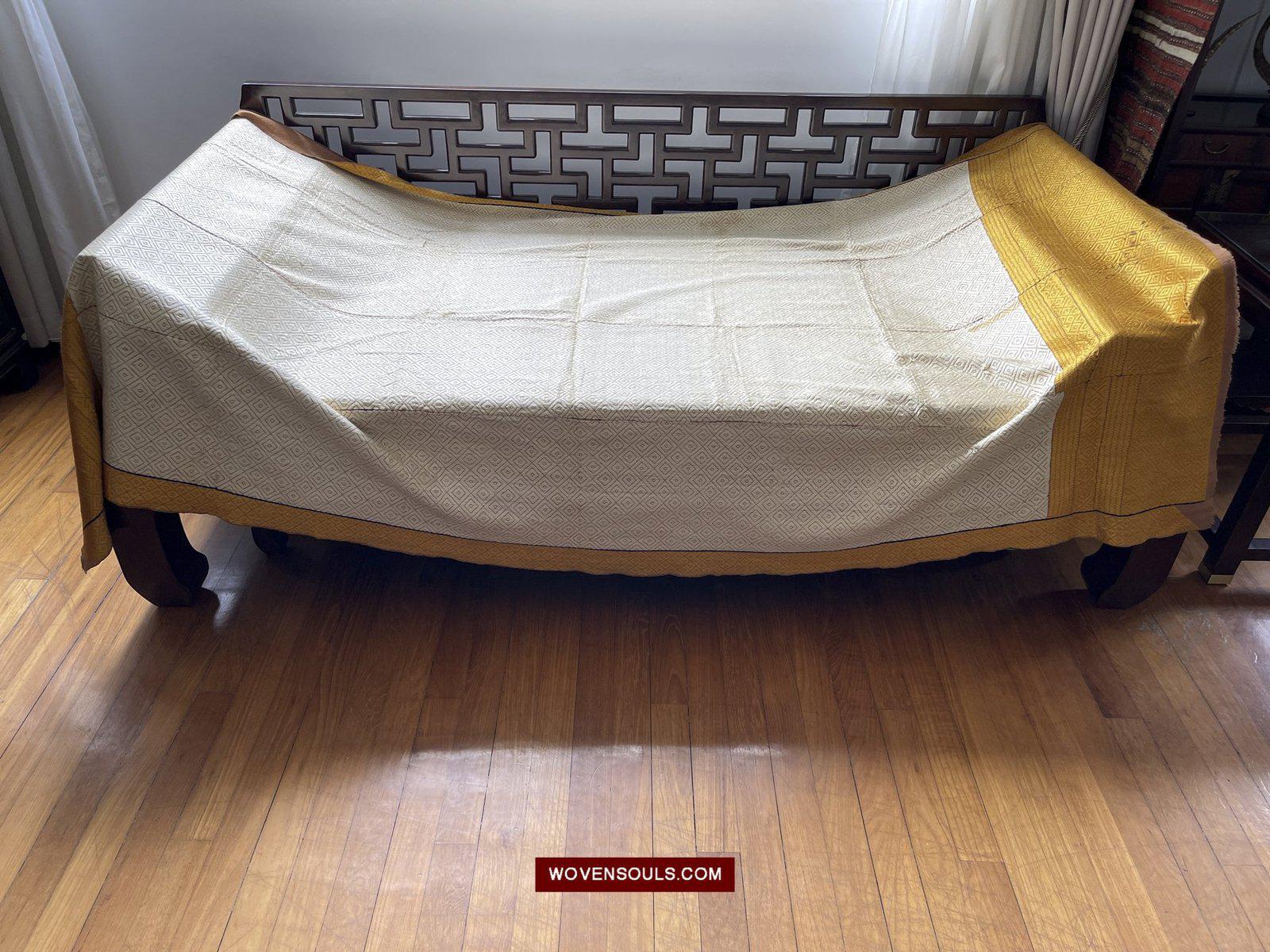 674 White Chand Bagh Phulkari Indian Textile Art Punjab Silk EMbroidery ...