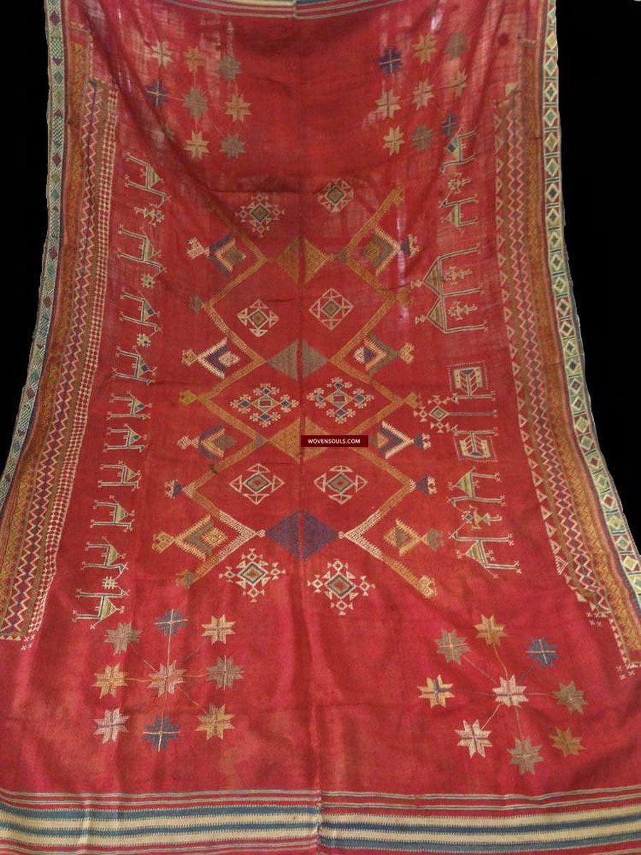 683 Shekhawati Bishnoi Shawl Textile Art Embroidery Rajasthan ...