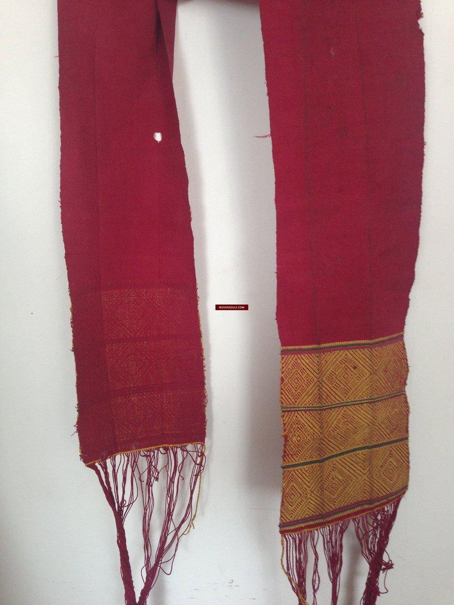 741 SOLD Antique Myanmar Aso Chin Woven Belt Textile - WOVENSOULS ...