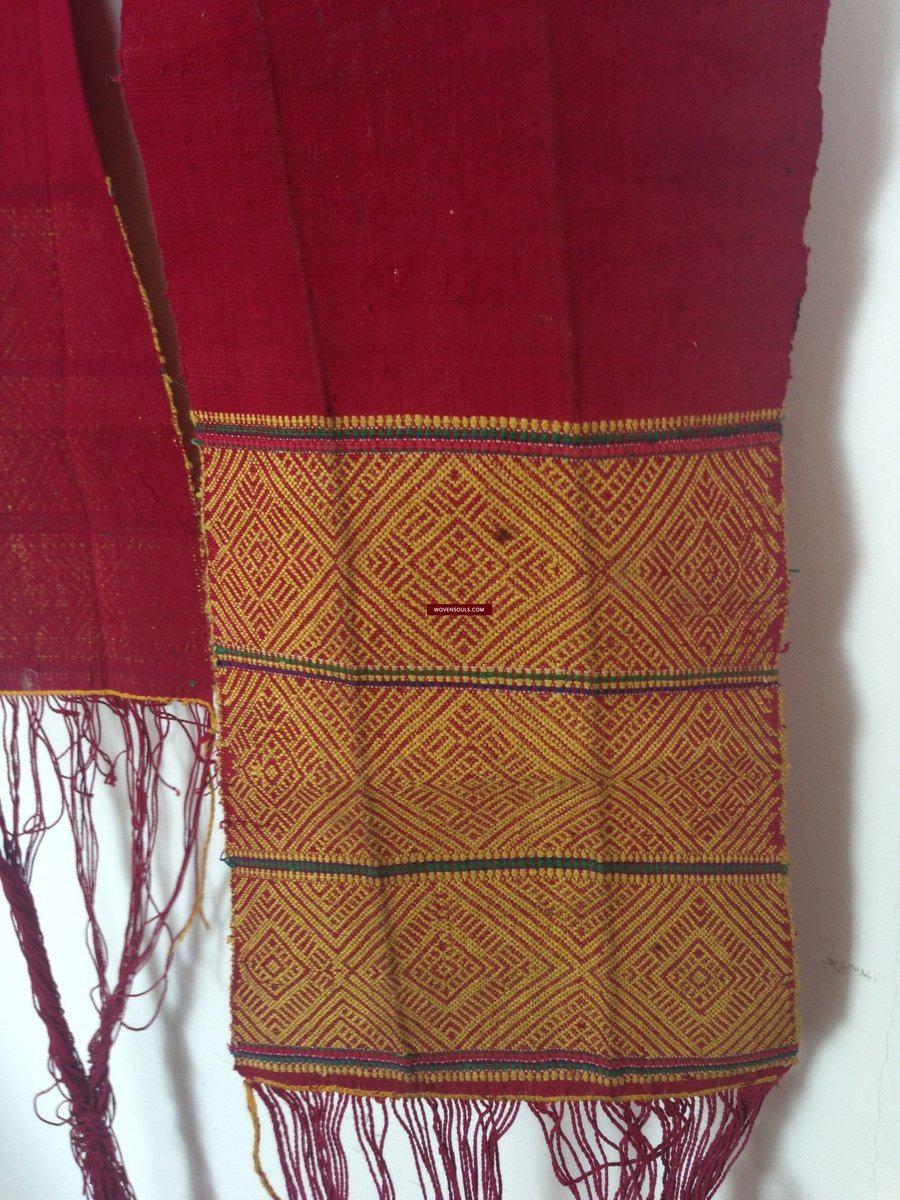 741 SOLD Antique Myanmar Aso Chin Woven Belt Textile - WOVENSOULS ...