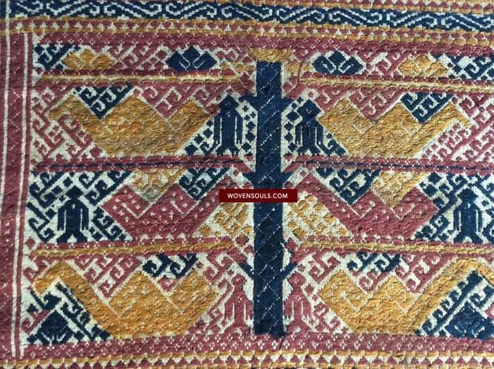 793 Antique Yellow Sumatra Tampan - Antique Art – WOVENSOULS Antique ...