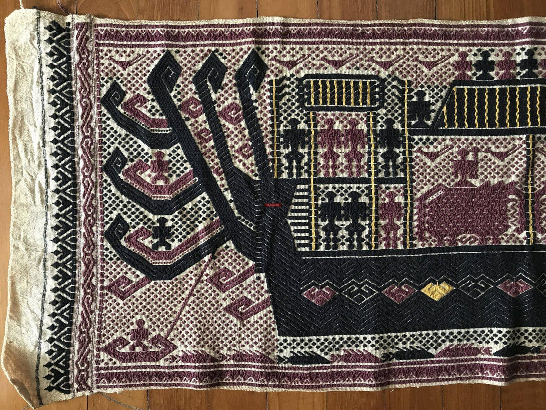 797 Old Sumatra Weaving - Tatibin - Large Ship Cloth – WOVENSOULS ...