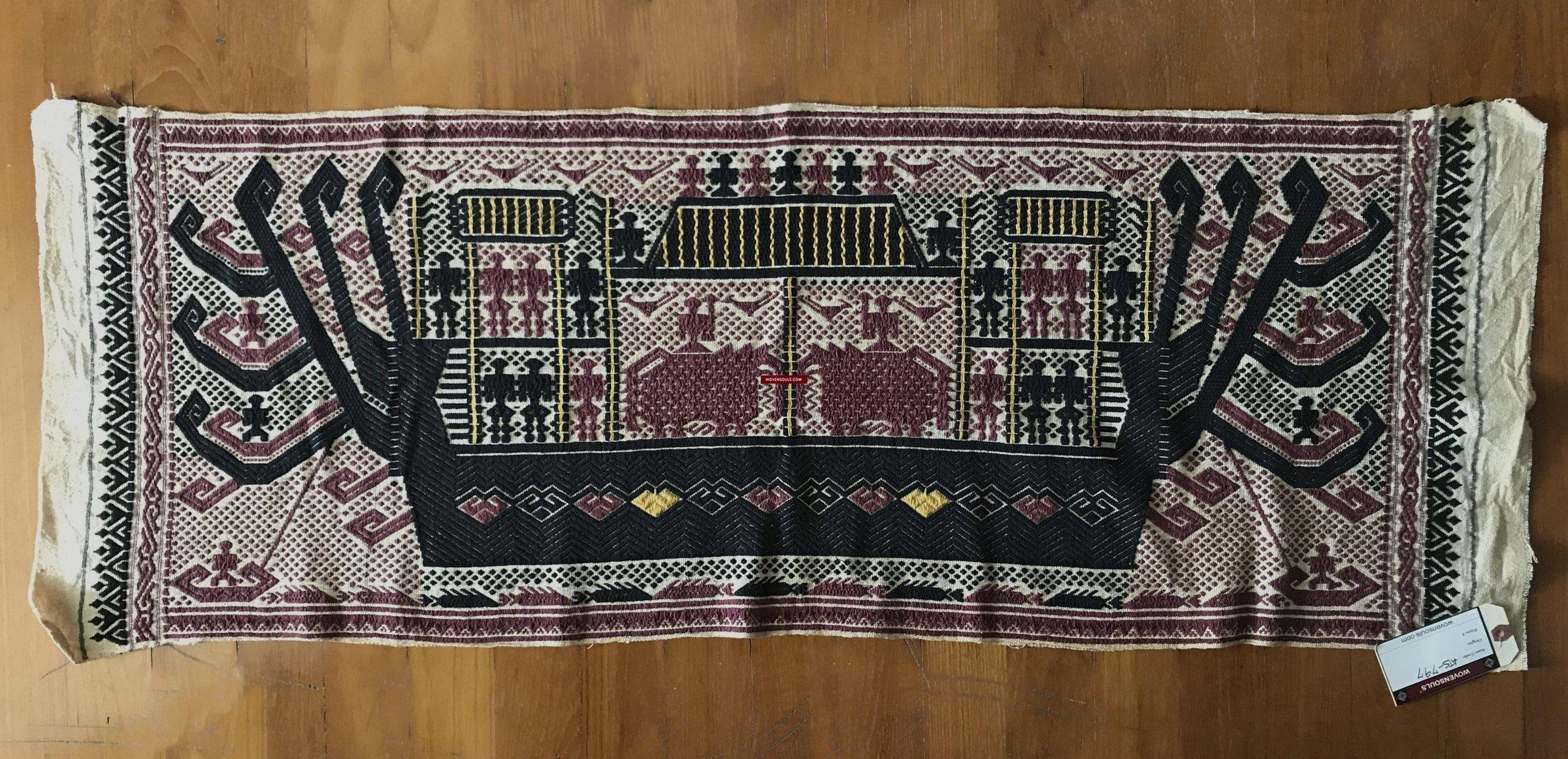 797 Old Sumatra Weaving - Tatibin - Large Ship Cloth – WOVENSOULS ...