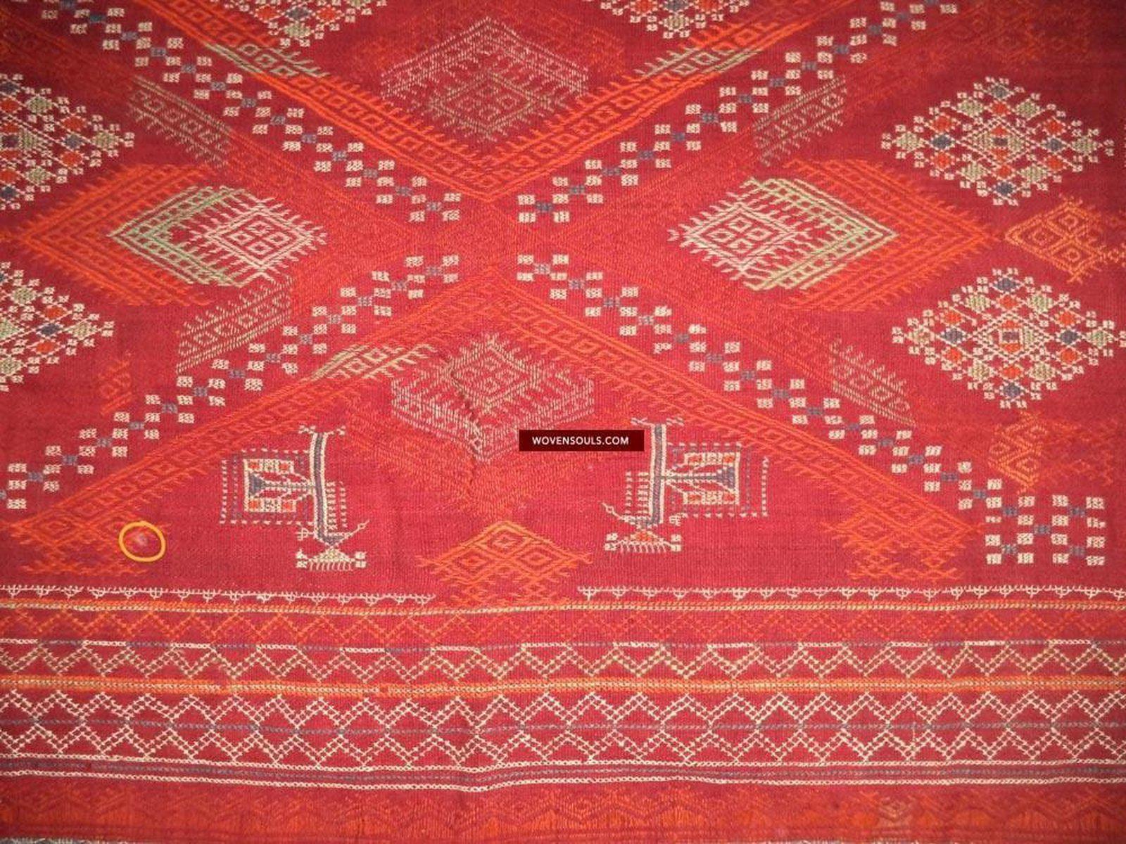 803 Vintage Shekhawati Bishnoi Shawl Rajasthan Textile Art - WOVENSOULS ...
