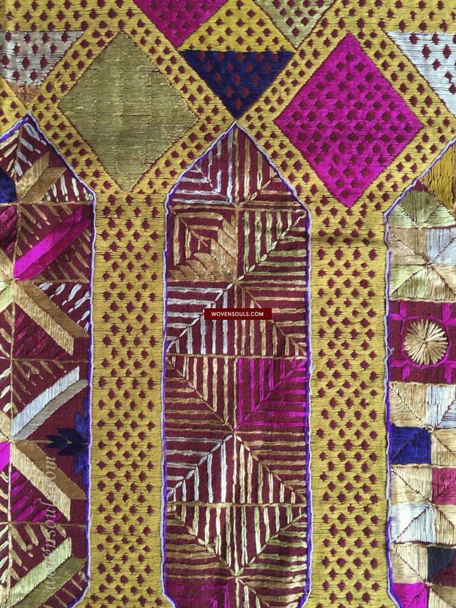 808 Antique Darshan Dwar Phulkari Bagh Textile - Wedding Scene ...