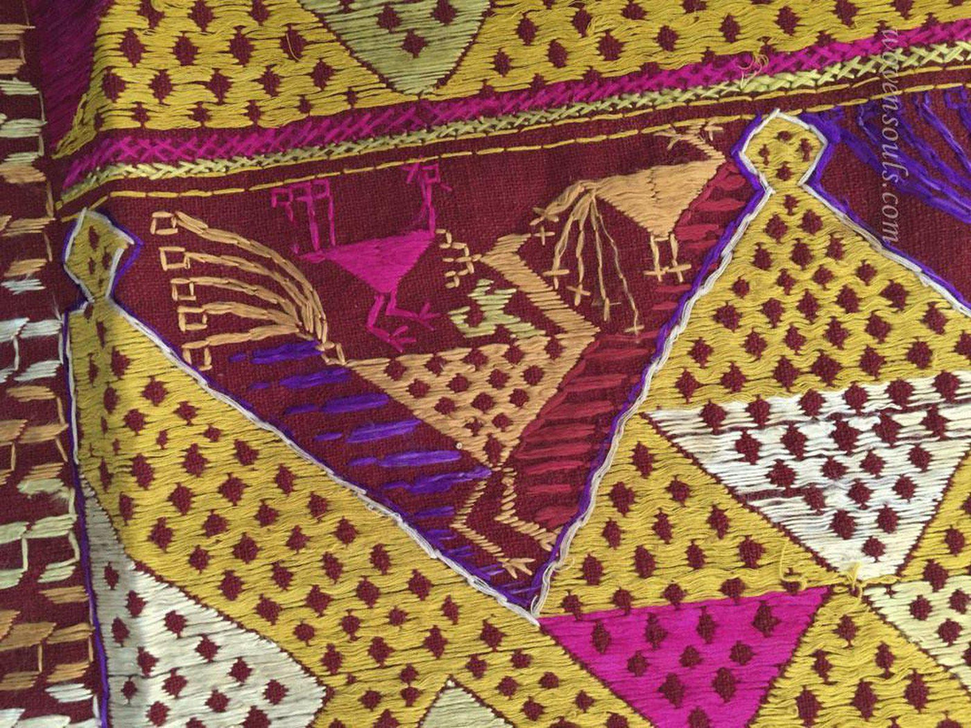 808 Antique Darshan Dwar Phulkari Bagh Textile - Wedding – WOVENSOULS ...