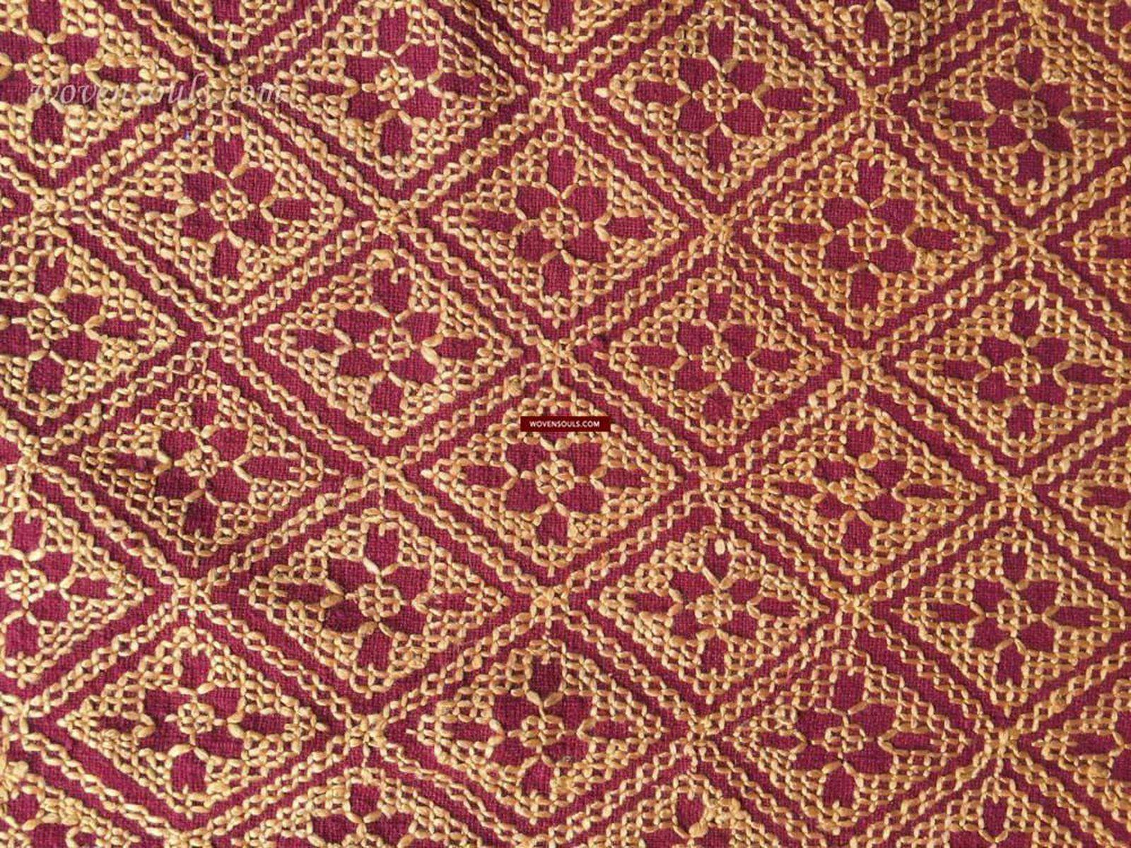 817 Chope Embroidery Textile - WOVENSOULS Antique Textiles & Art Gallery