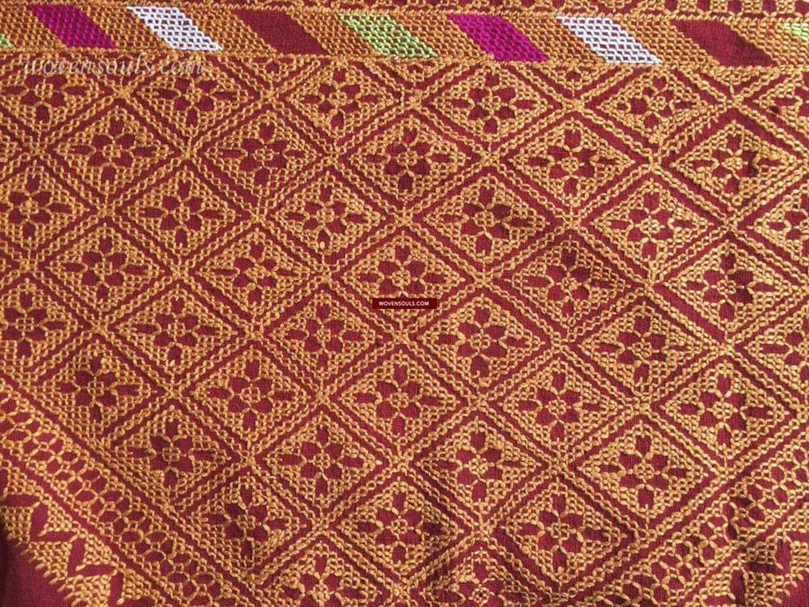 817 Chope Embroidery Textile - WOVENSOULS Antique Textiles & Art Gallery