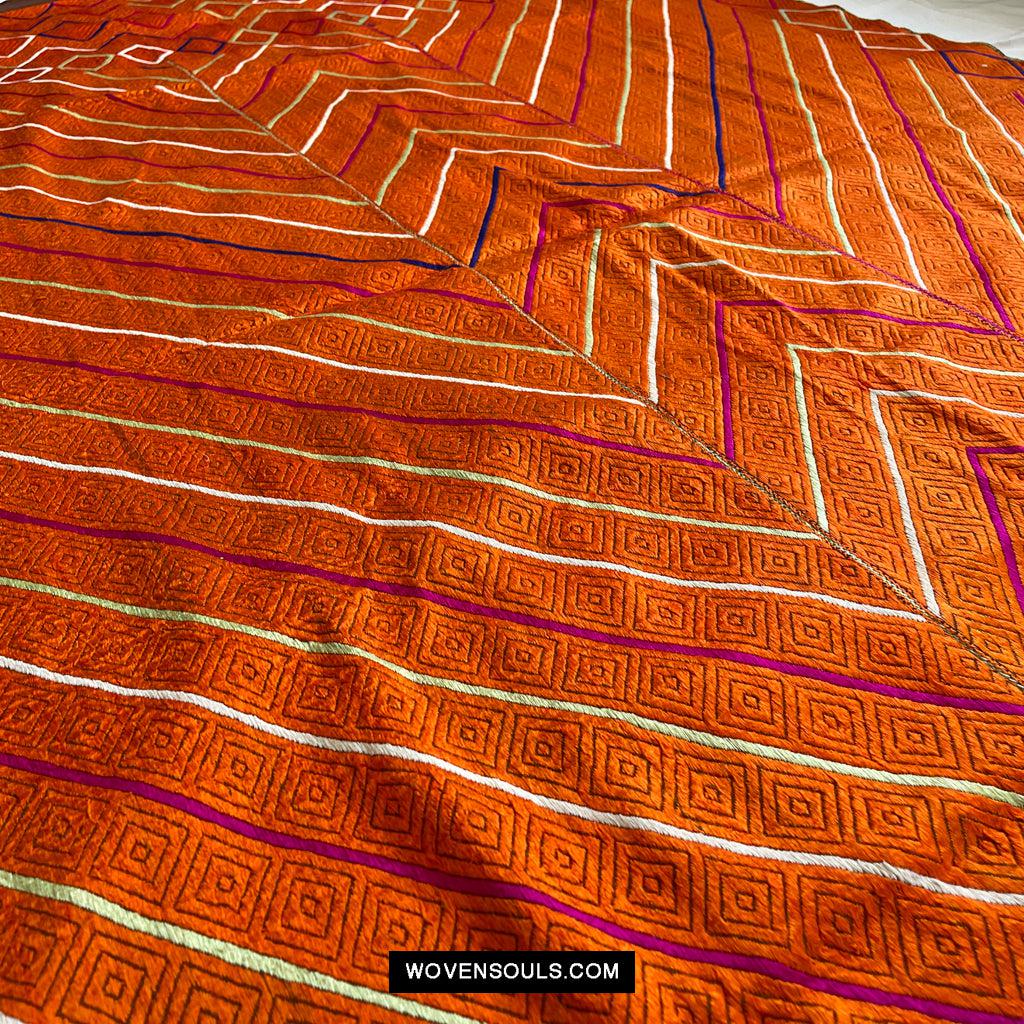 822 Phulkari Bagh - Unusual Pattern 'W' or 'M' - Antique Art ...