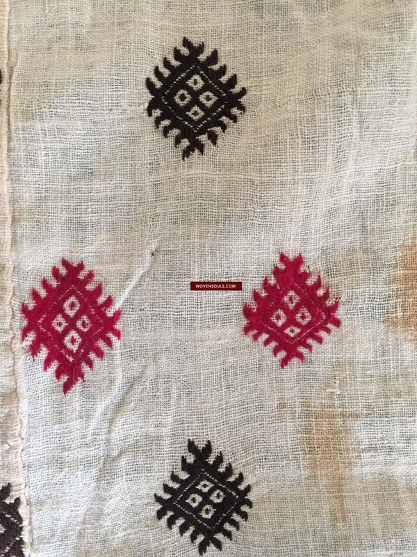 863 Rare Nuristan Shawl - WOVENSOULS Antique Textiles & Art Gallery