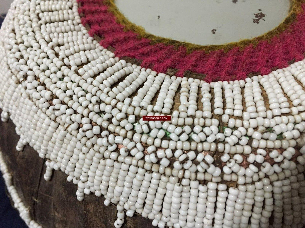 891 Antique Balinese Beaded Lontar Ceremonial Basket - WOVENSOULS ...