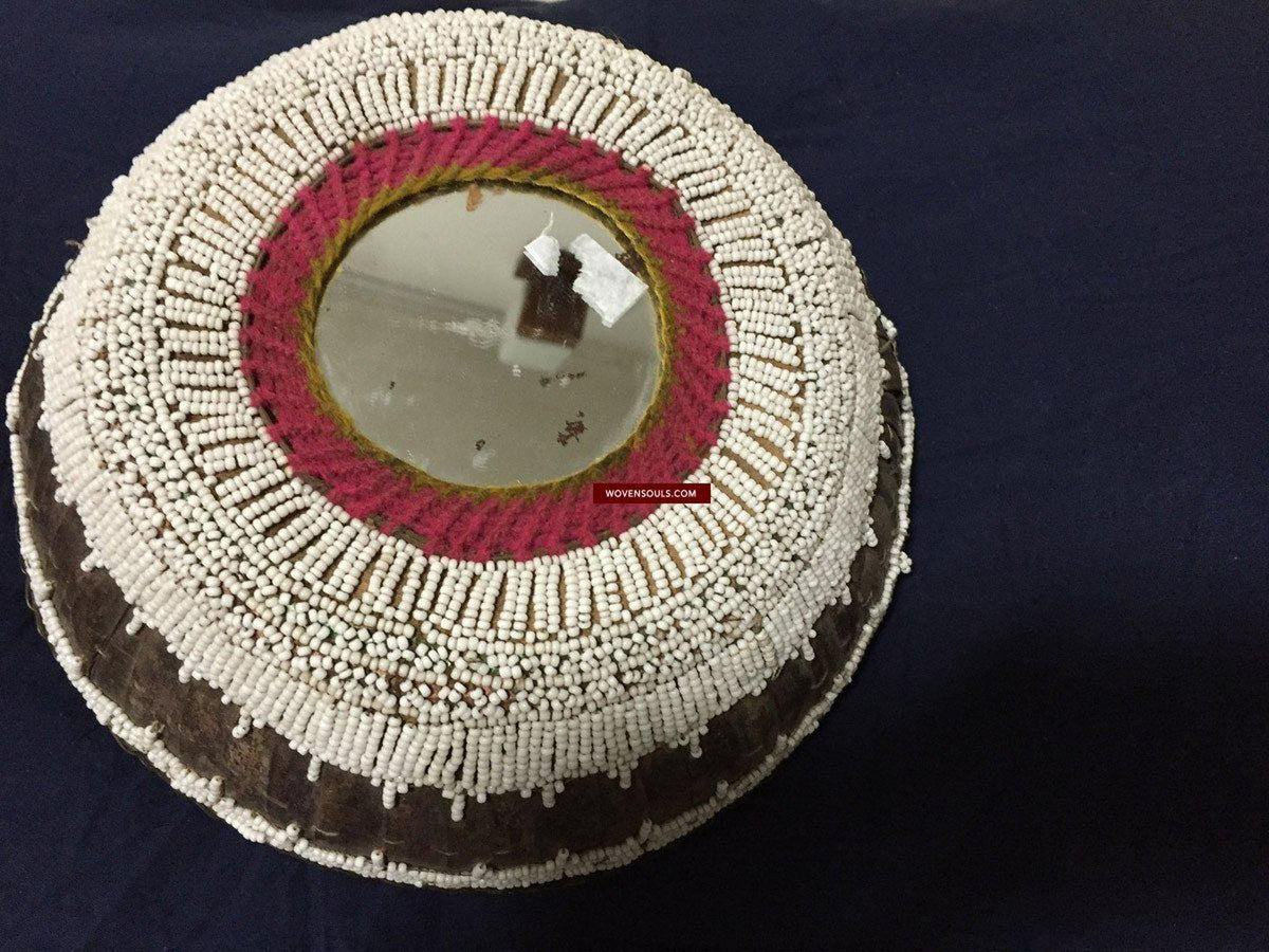 891 Antique Balinese Beaded Lontar Ceremonial Basket - WOVENSOULS ...